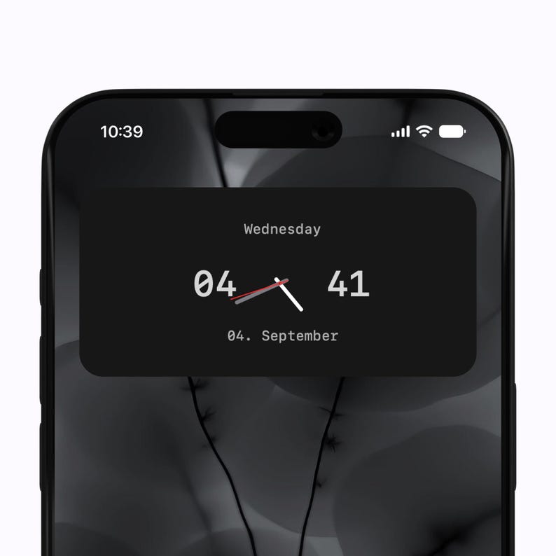 Minimal Clock Widgets, Widgy Widgets iPhone Wallpapers, Widgy, Wallpaper Iphone, iPhone ...