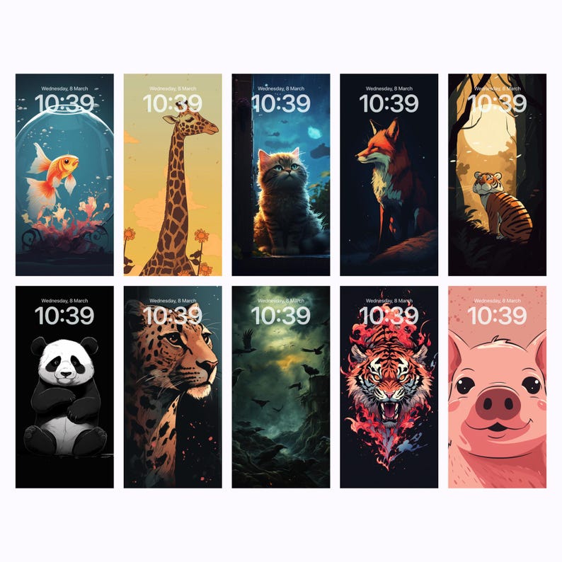 75+ Animal Wallpapers for iPhone and Android Phones Home & Lockscreen ...