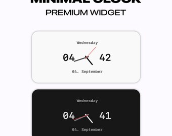 Clock Widget on large the
