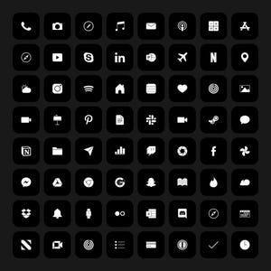 Premium Light and Dark App Icons | Minimal | Ios 18 Homescreen | Modern ...