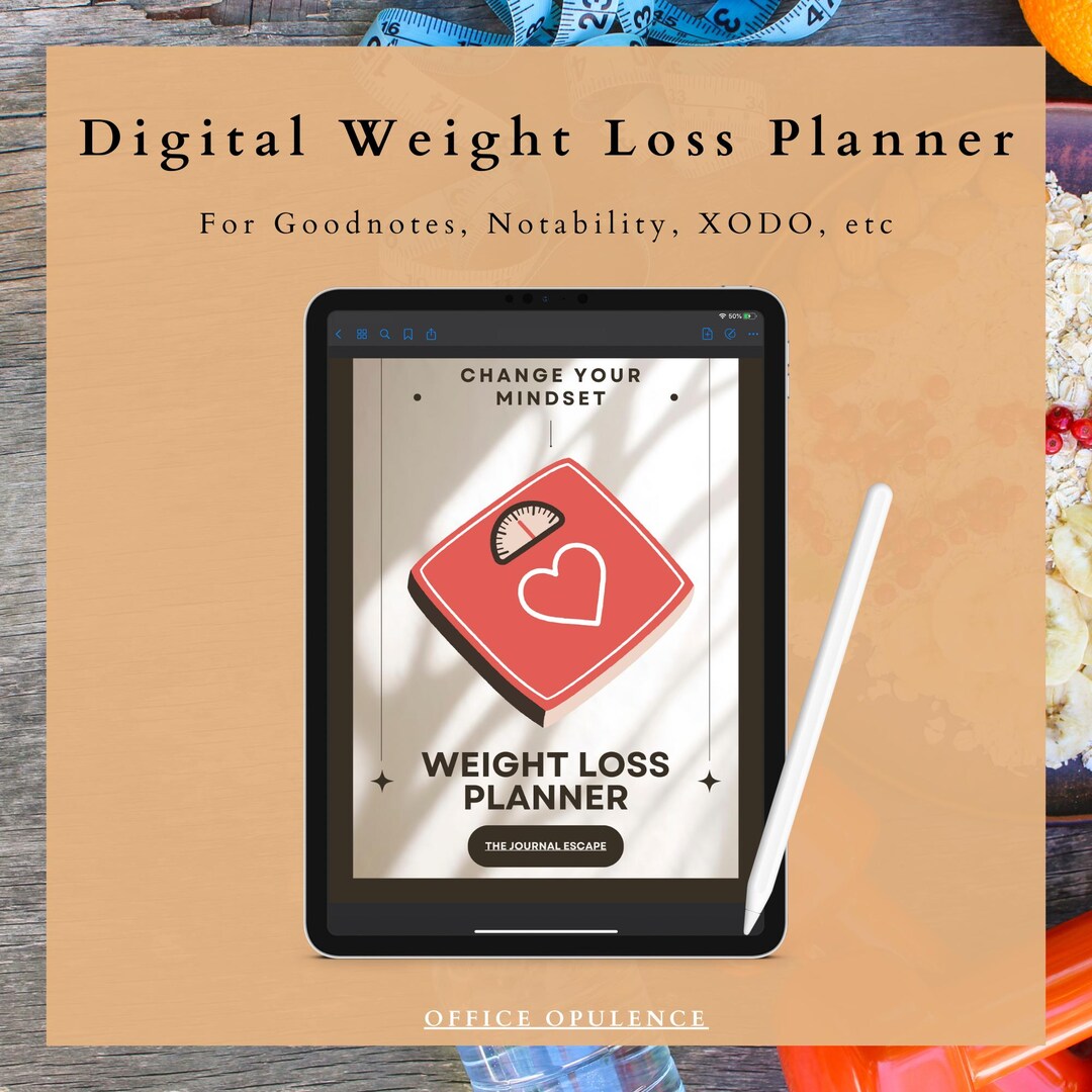 Digital Weight Loss Tracker, Weight Loss Journey, Weight Journal, Daily ...