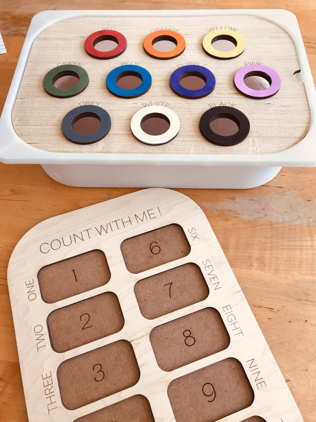 Colour Sorting Sensory Bin Lids for Ikea Trofast Bins - Etsy