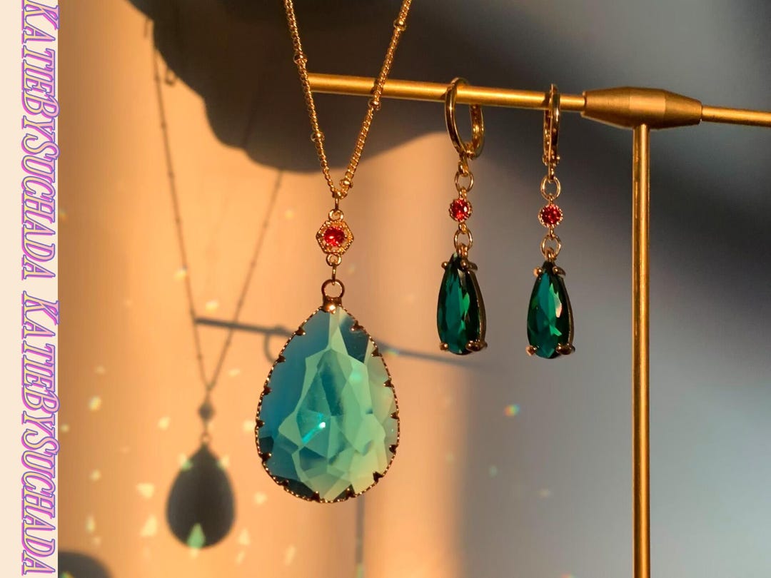 Howl,howl Necklace, Howl Earrings,howl Jewelry Set, Pendragon Necklace ...