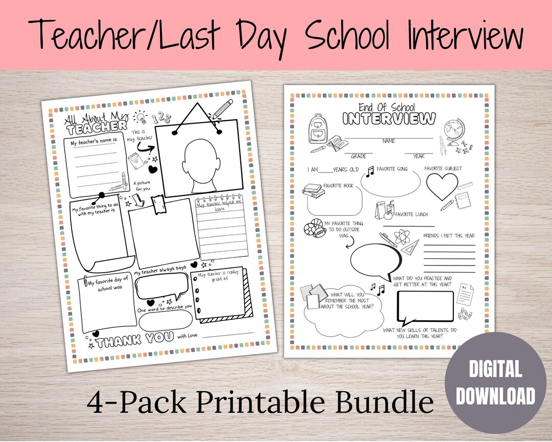 End of School Kids Interview, About Teacher Questions, Last Day ...