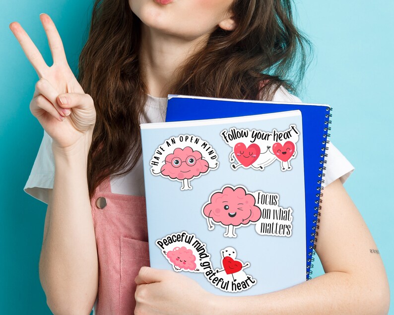 Positivity Stickers, Mental Health Printable Stickers, Cricut Stickers ...