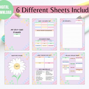 Self-care Journal, Self-love Journal, Mental Health Planner, Kids ...