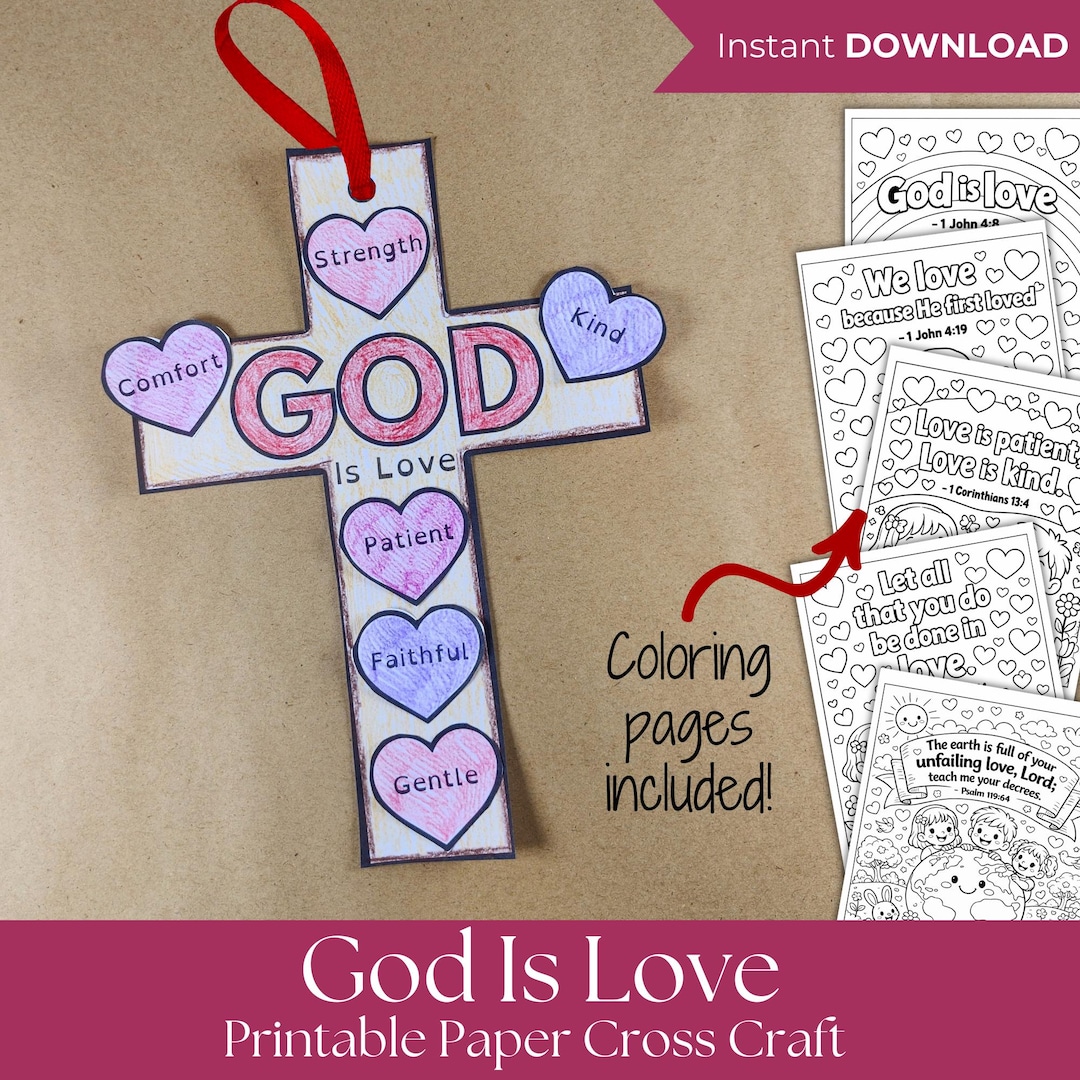 Christian Kids Craft, Christian Cross Craft, Bible Activity, Sunday ...