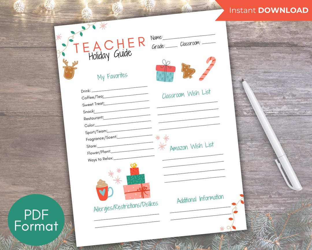 Teacher Christmas List, Teacher Favorite Things, Favorite Things ...