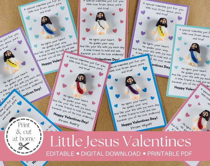 God Says I Am Valentines Day Craft, Christian Kids Valentine, Bible ...