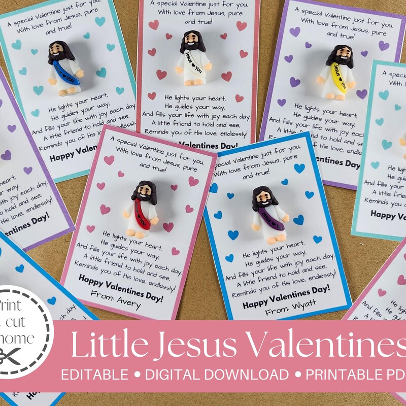 Mini Jesus Valentine Card - Etsy