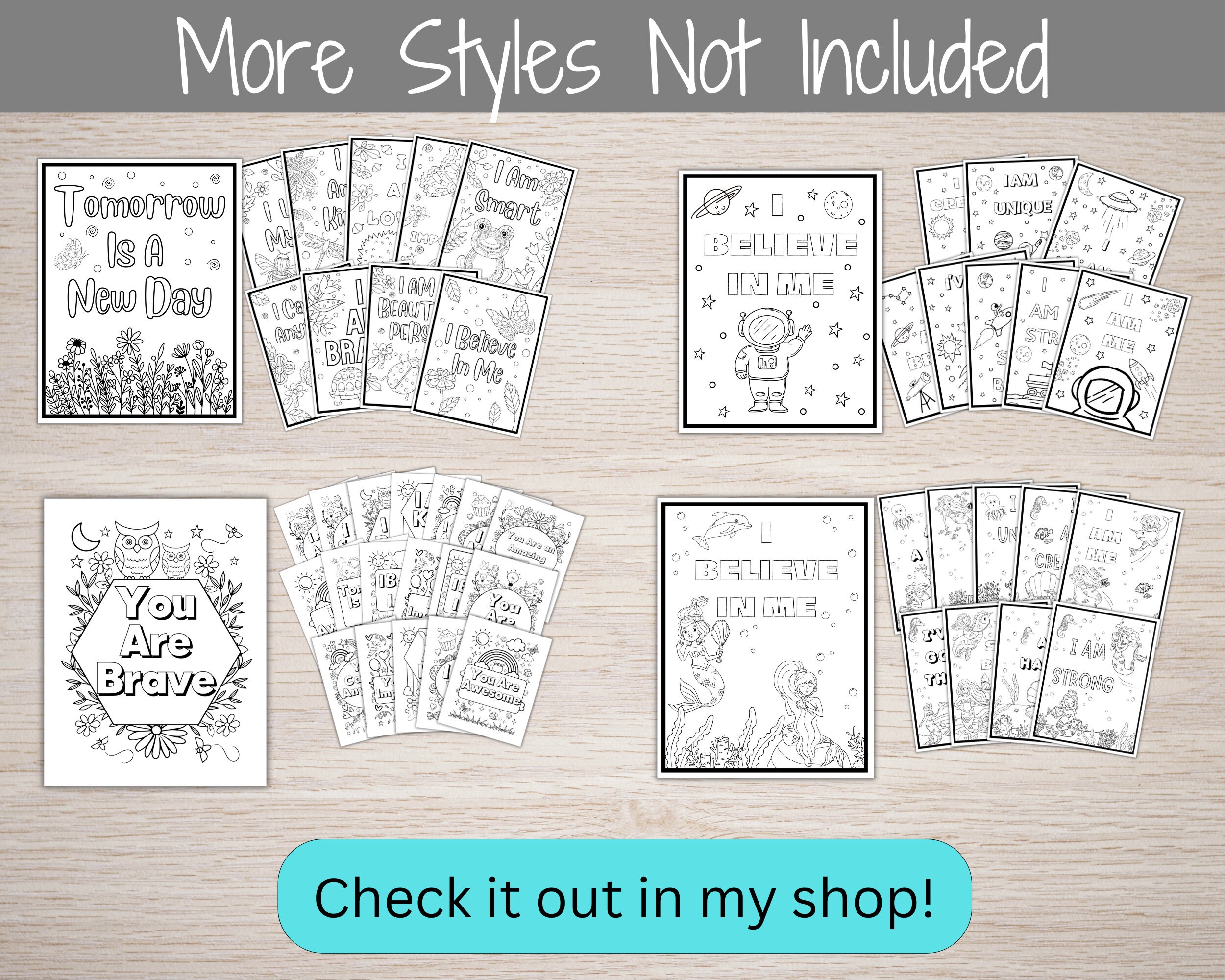 Kids Positivity Coloring Pages, Affirmation Coloring, Positive Mental ...