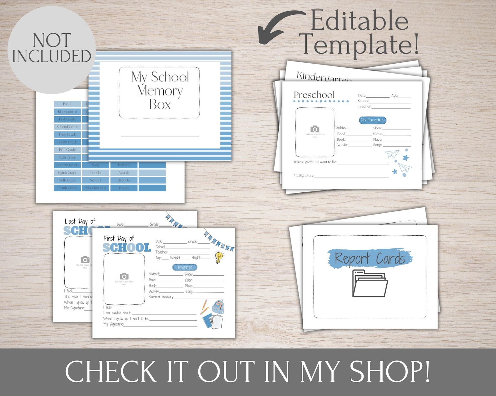 Kids School Memory Book: Printable Interview Pages (digital Download ...