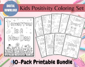 Affirmation Coloring Page: Mental Health for Kids - Etsy