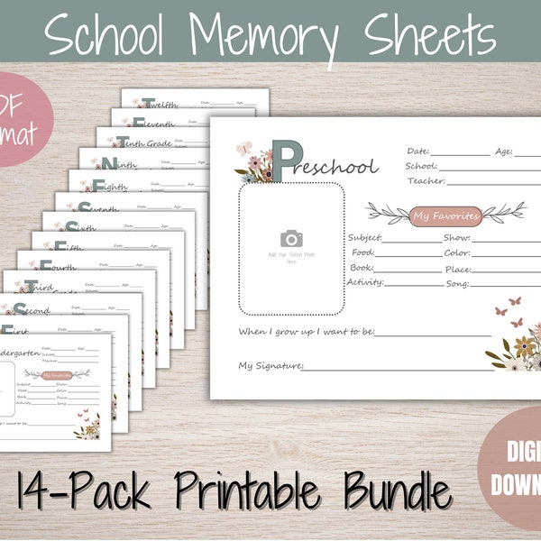 School Memory Box - Etsy