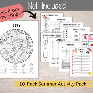 Summer Kids Journal, Summer Camp Journal, Activity Journal, Summer ...