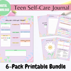 Self-care Journal, Self-love Journal, Mental Health Planner, Kids ...