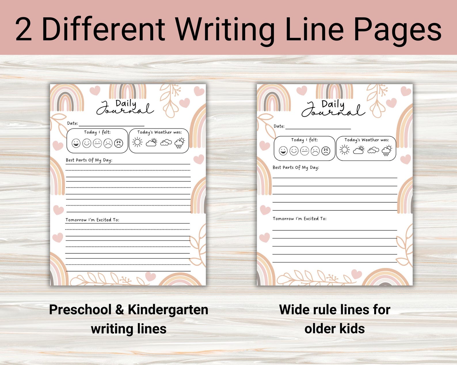 Kids Daily Gratitude Journal: Printable Activity Pages (digital ...
