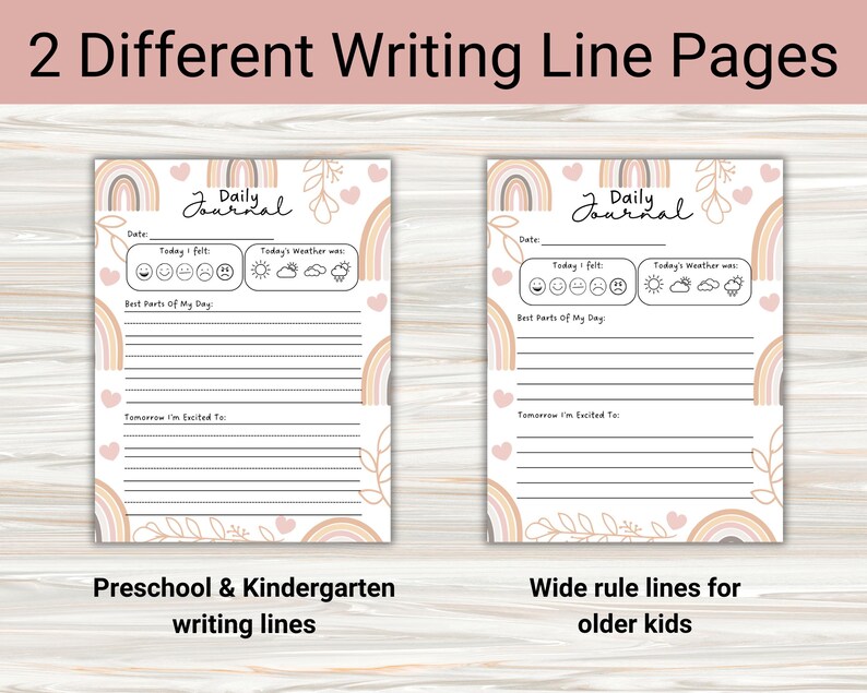 Kids Daily Gratitude Journal: Printable Activity Pages (digital ...