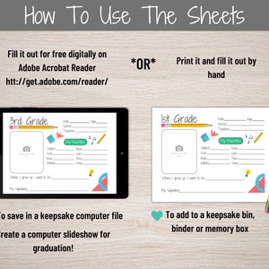 Kids Keepsake Journal, School Memory Book, School Memories, School ...