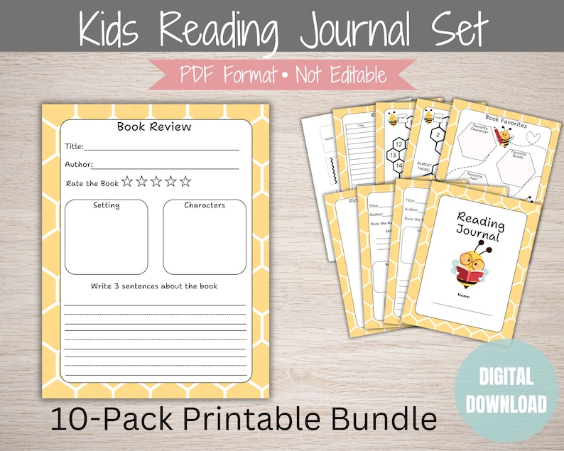 Reading Log for Kids, Reading Tracker, Reading Journal, Kids Reading ...