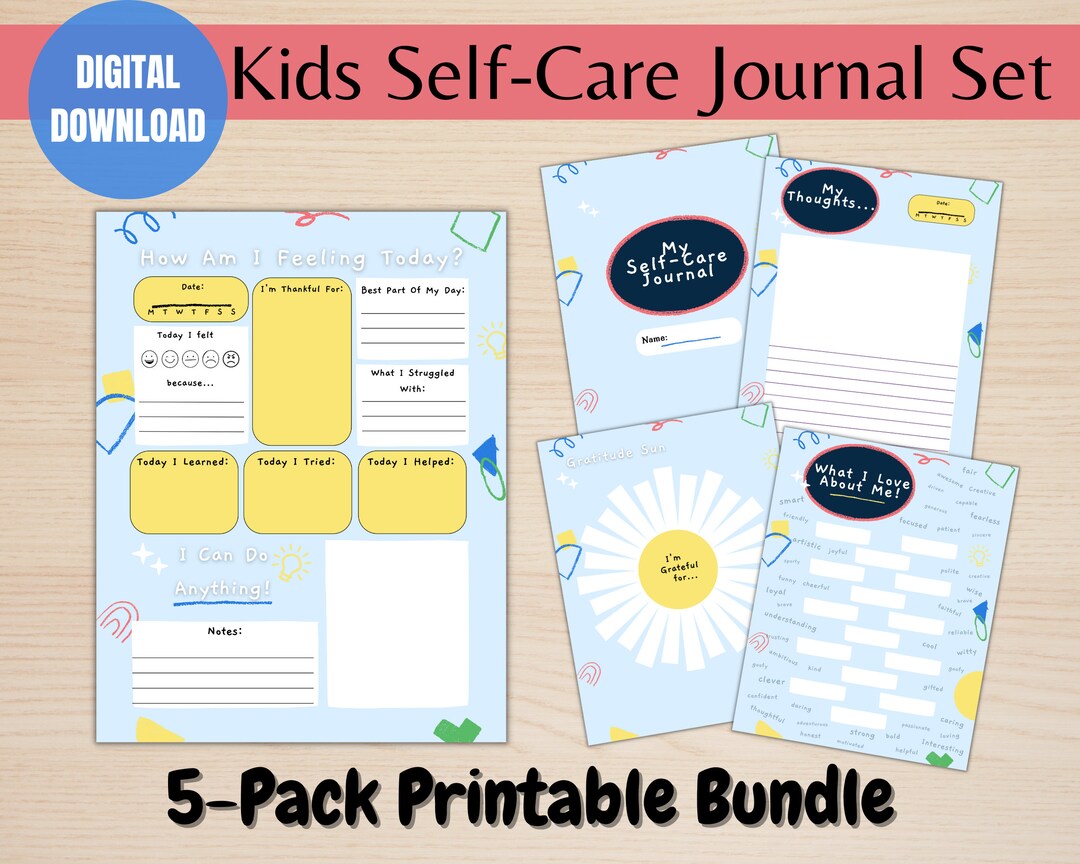 Self-care Journal, Self-love Journal, Gratitude Journal for Kids, Kids ...