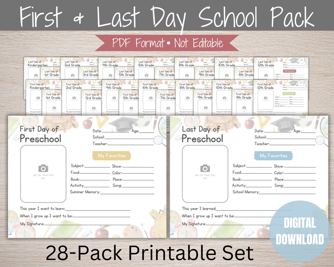 Kids School Keepsake , School Memory Book, School Memories, School ...