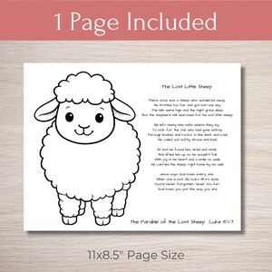 Lost Sheep Kids Fingerprint Craft, the Parable of the Lost Sheep ...