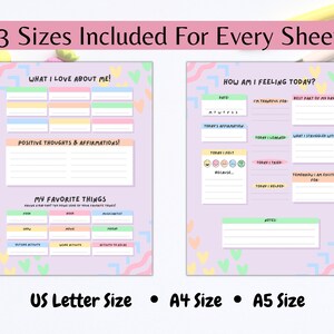 Self-care Journal, Self-love Journal, Mental Health Planner, Kids ...