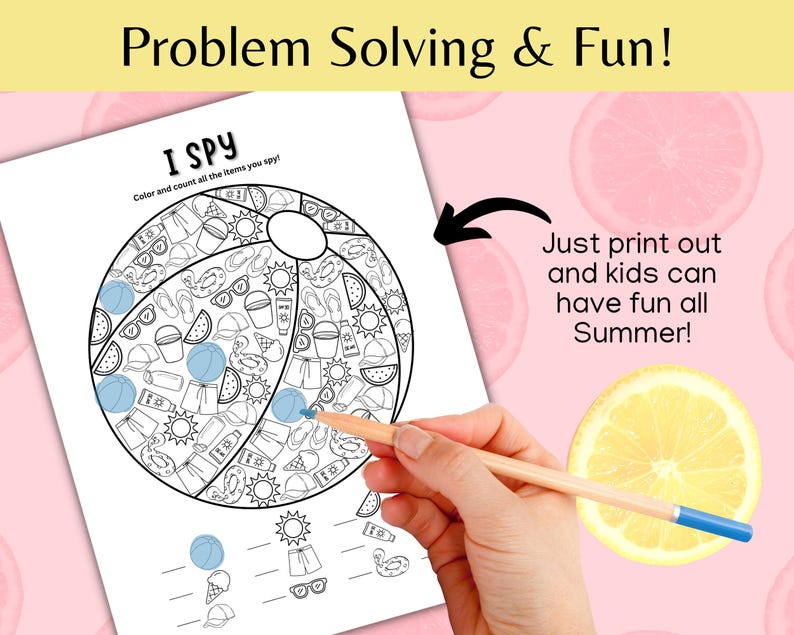 Summer Kids Activity Pack: 10-page Printable Games (digital Download ...