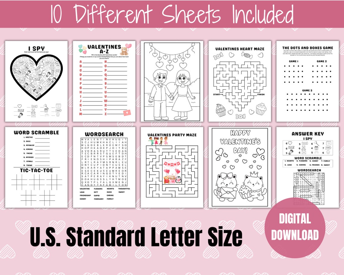 Valentine Party Activity, Classroom Games, Valentine Kids Activities ...