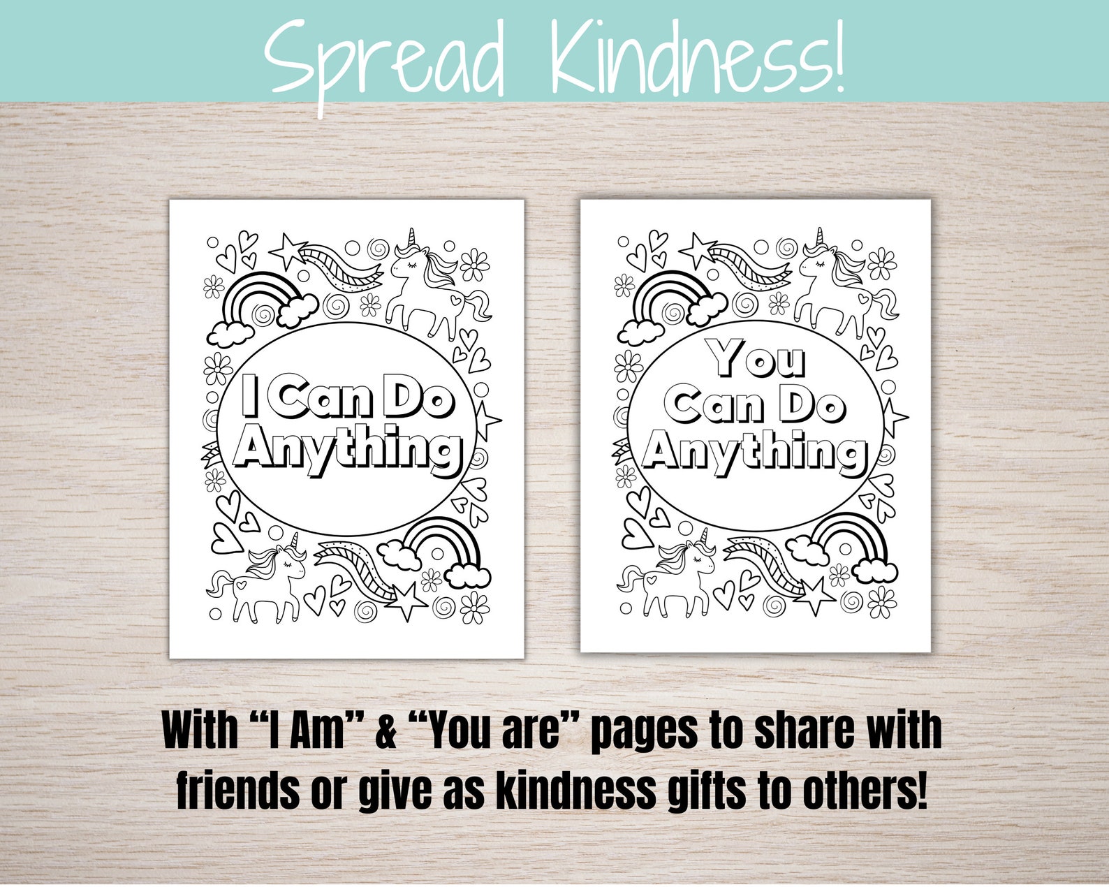 Kids Positivity Coloring Pages, Affirmation Coloring, Positive Mental ...