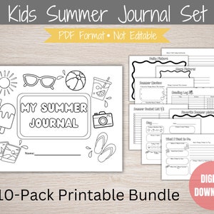 Summer Kids Journal, Summer Camp Journal, Activity Journal, Summer ...