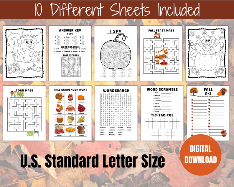 Thanksgiving Activity Printable, Thanksgiving Coloring, Fall Party ...