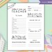 Teacher Favorite Things List: Appreciation Gift (PDF Download) - Etsy