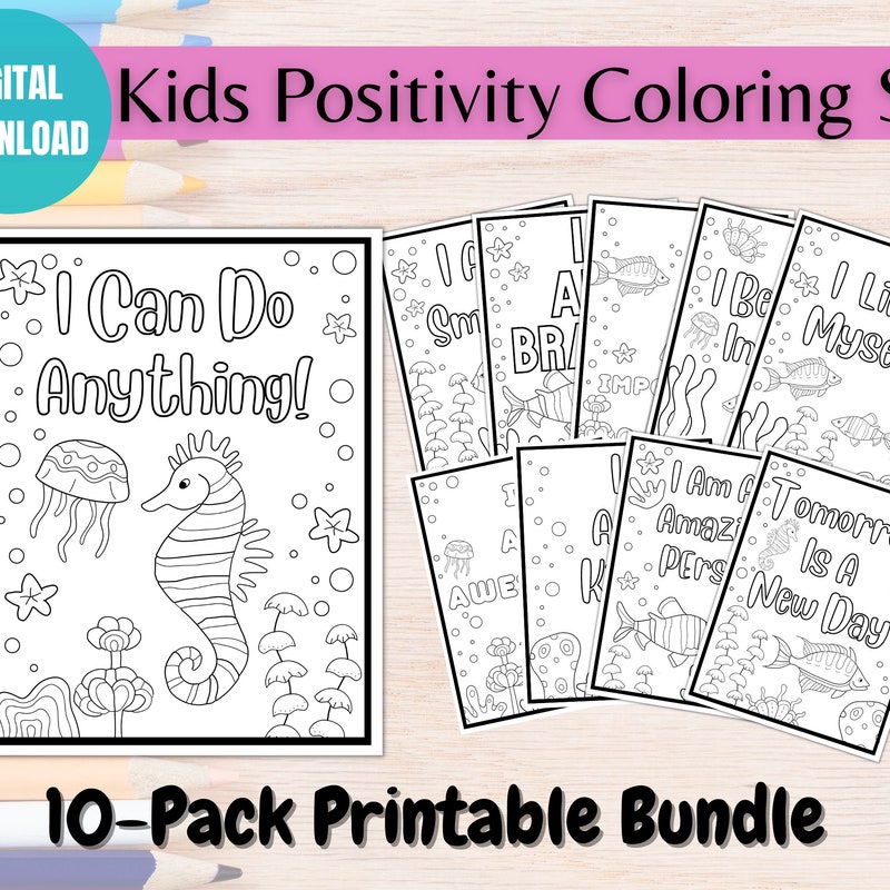 Positive Coloring - Etsy