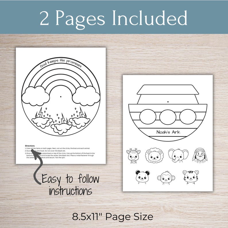 Noah’s Ark Kids Craft, God Keeps His Promises, Christian Kids Craft ...
