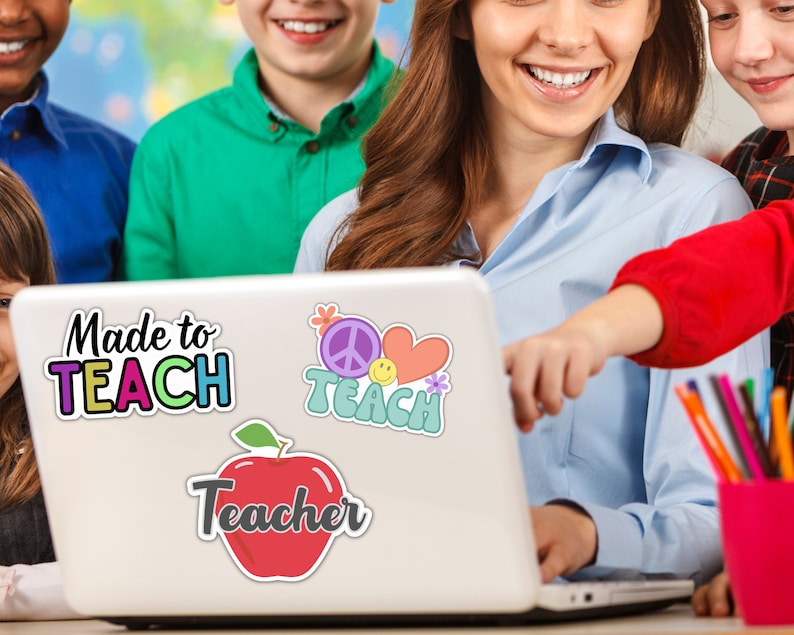 Digital Printable Teacher Stickers, Education Stickers, Teacher Print ...