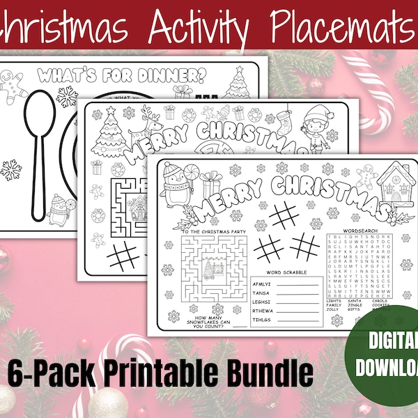 Christmas Placemats - Etsy