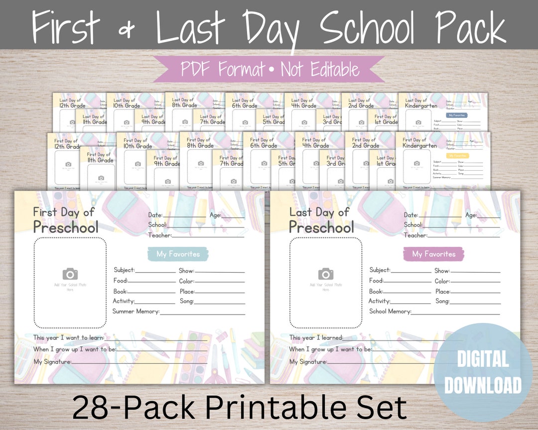 Kids School Keepsake , School Memory Book, School Memories, School ...