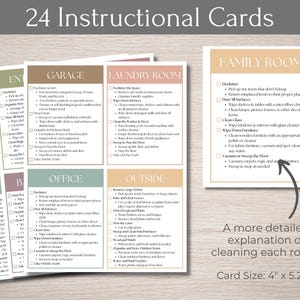 Editable Kids Chore Cards: Cleaning Checklist Template (canva Digital ...