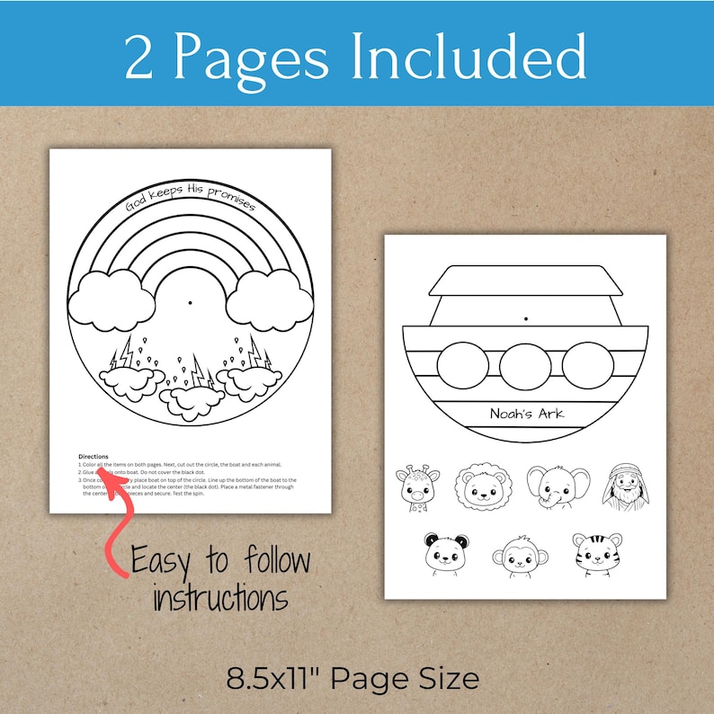 Noah’s Ark Kids Craft, God Keeps His Promises, Christian Kids Craft ...