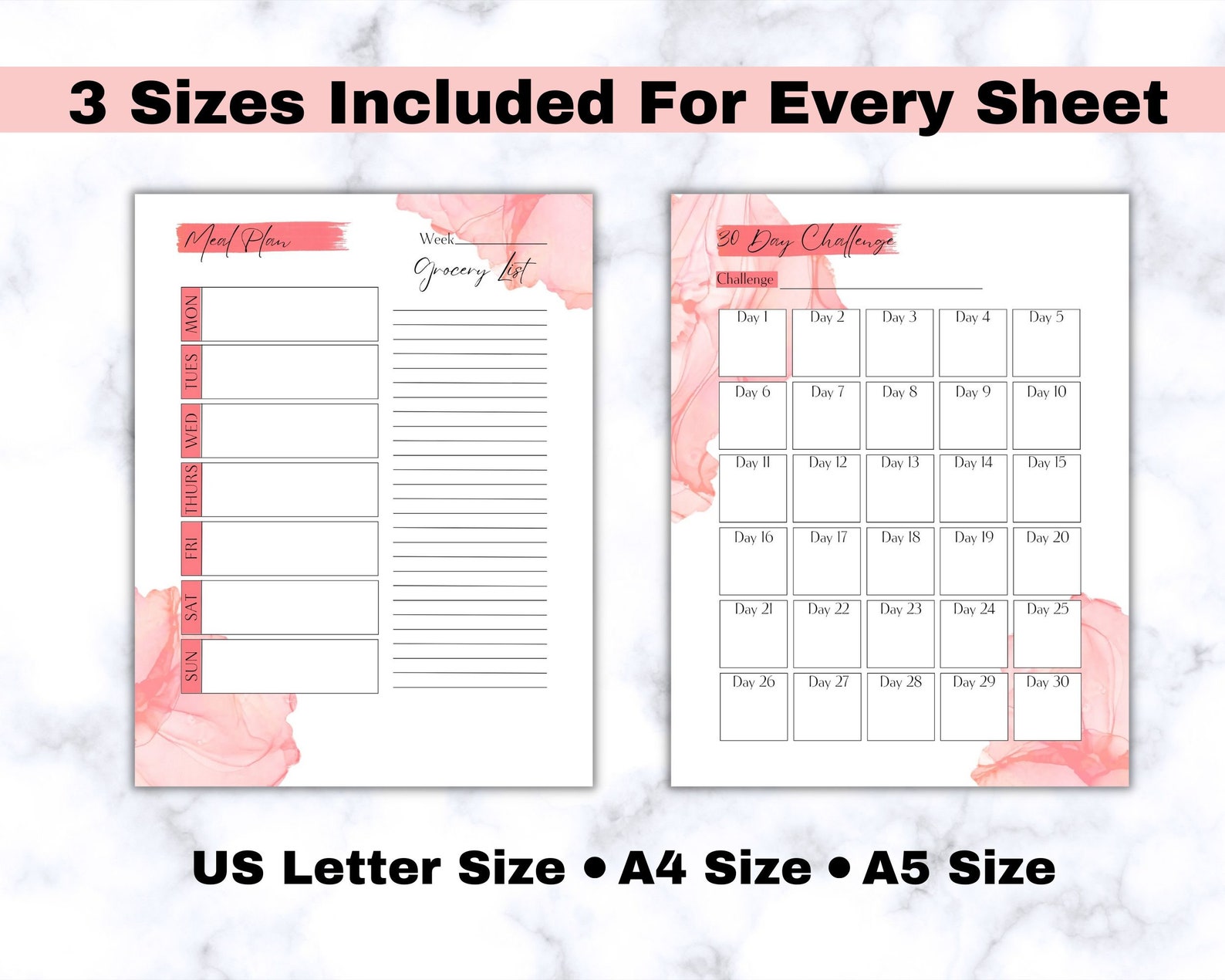 Health-wellness Planner Fitness Journal Weight Loss Tracker - Etsy