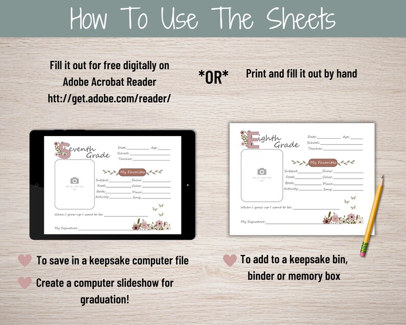 Kids Keepsake Journal, School Memory Book, School Memories, School ...