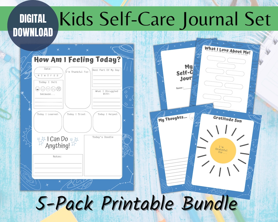 Self-care Journal, Self-love Journal, Gratitude Journal for Kids, Kids ...
