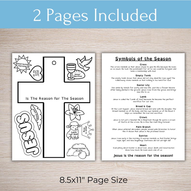 Easter Jesus Craft for Kids, Christian Easter Activity, Sunday School ...