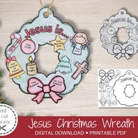 Christmas Bible Craft, Names of Jesus Manger Craft, Baby Jesus Sunday ...