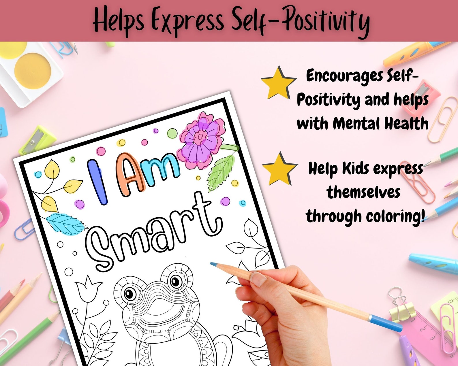 Kids Positivity Coloring Pages Affirmation Coloring Positive - Etsy