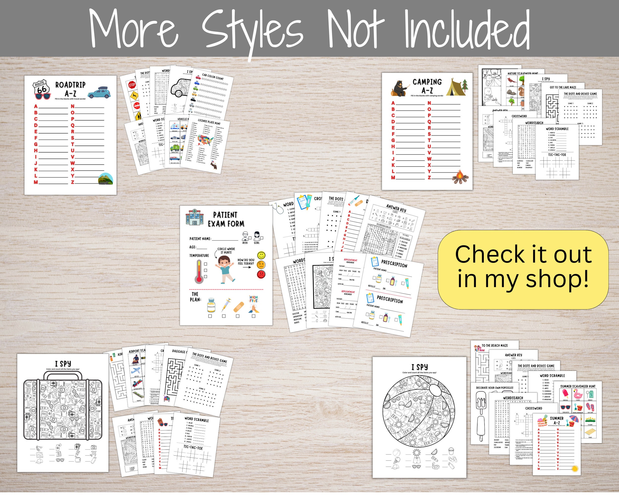 Pretend Play Dr. Activities, Doctor Themed Games, Kids Hospital Sheets ...