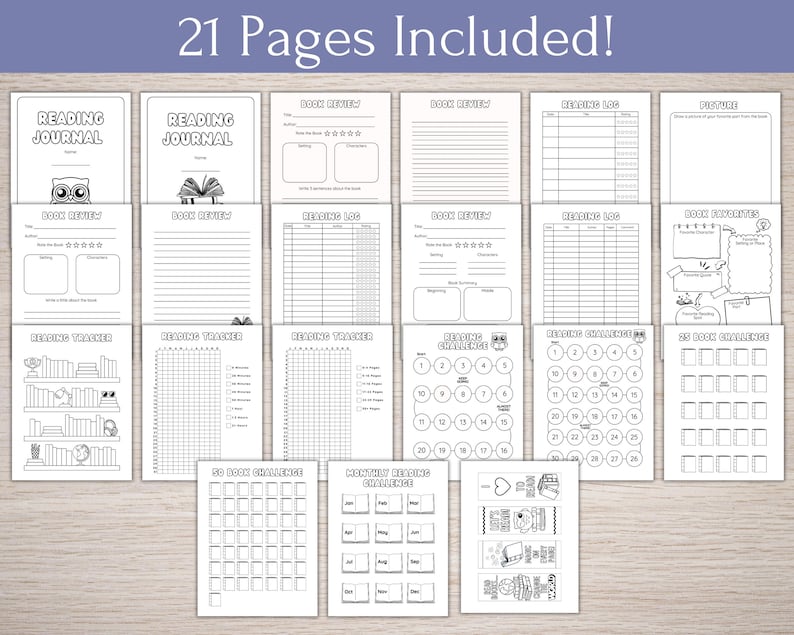 Kids Reading Tracker, Reading Log, Kids Reading Journal, Reading ...