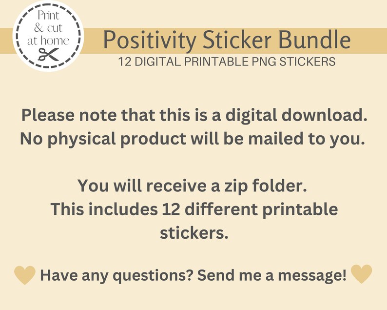 Positivity Stickers, Mental Health Printable Stickers, Cricut Stickers ...